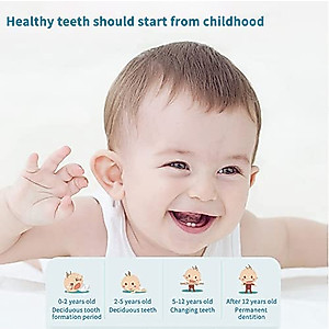 T&T Direct Kids U Shaped Toothbrush with Silicone Brush Head Whitening Massage Toothbrush U-Type Toothbrush Whole Mouth Toothbrush with Handle for Kids 2 Pack
