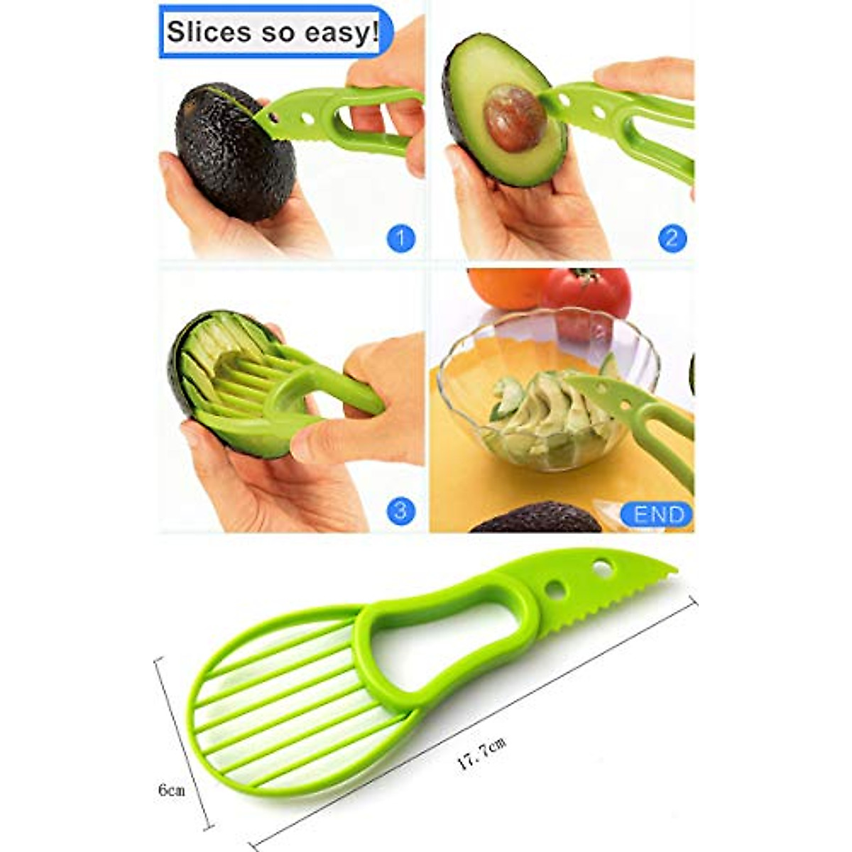 KeepingcooX Onion, Tomato, and Avocado Keepers + Avocado Slicer/Cutter Set, Vegetable Shaped Food Savers, 2 Silicone Reusable Beer Saver Caps as Gift