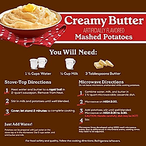Betty Crocker Creamy Butter Mashed Potatoes, 4 oz. (Pack of 8)