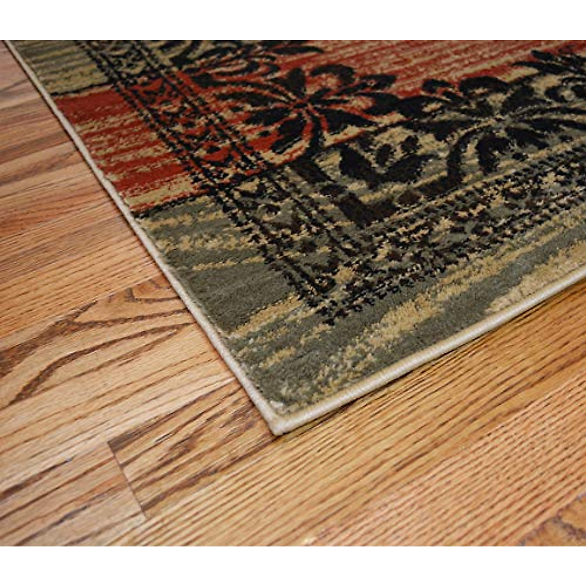 Mayberry Rugs Woodgrain Elk Area Rug, 5'3"x7'3", Multicolor
