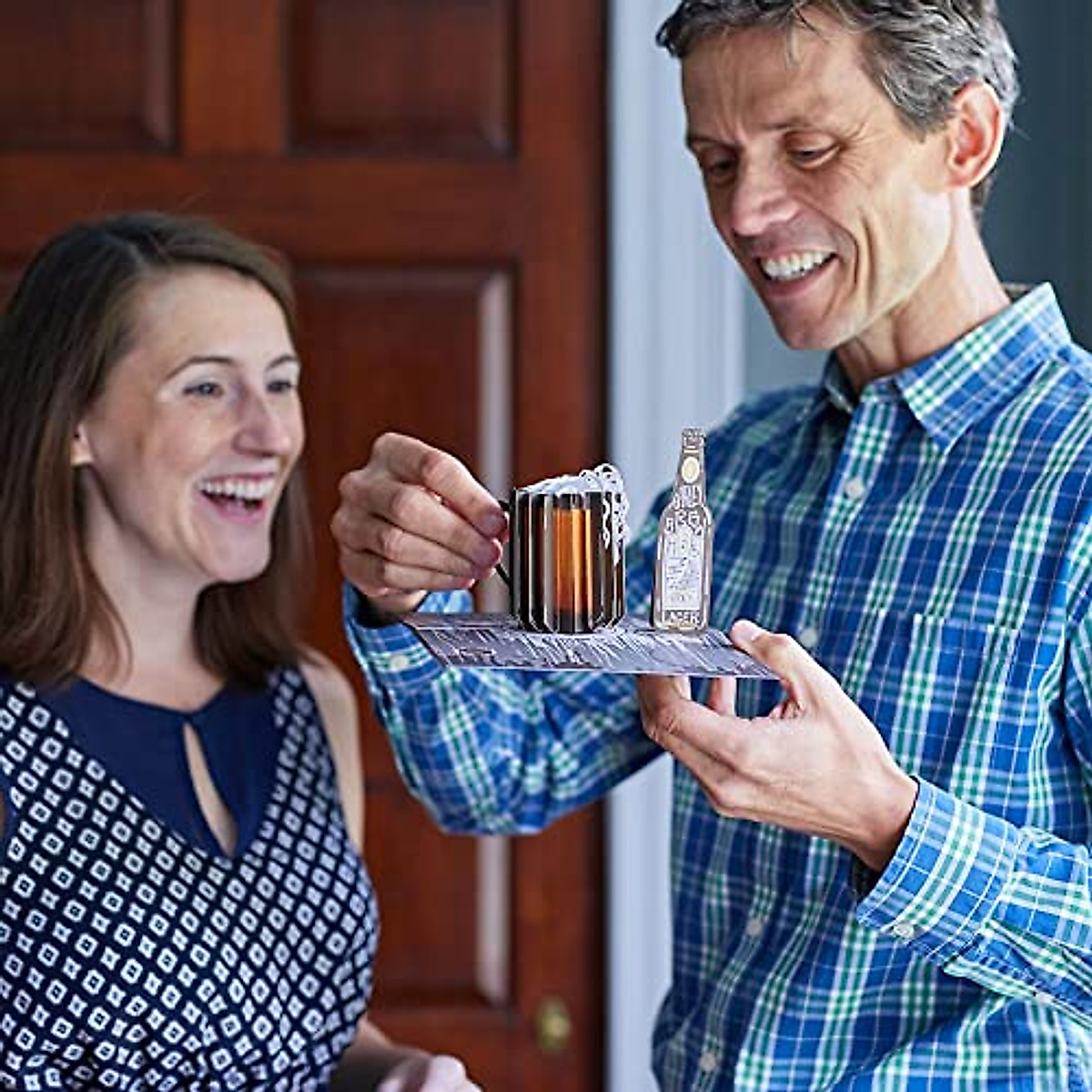 Lovepop Beer Pop Up Card, 5x7 - 3D Greeting Card, Pop Up Birthday Card for Dad, Brother or Friend, Lovepop Father’s Day Card, Retirement Cards for Men