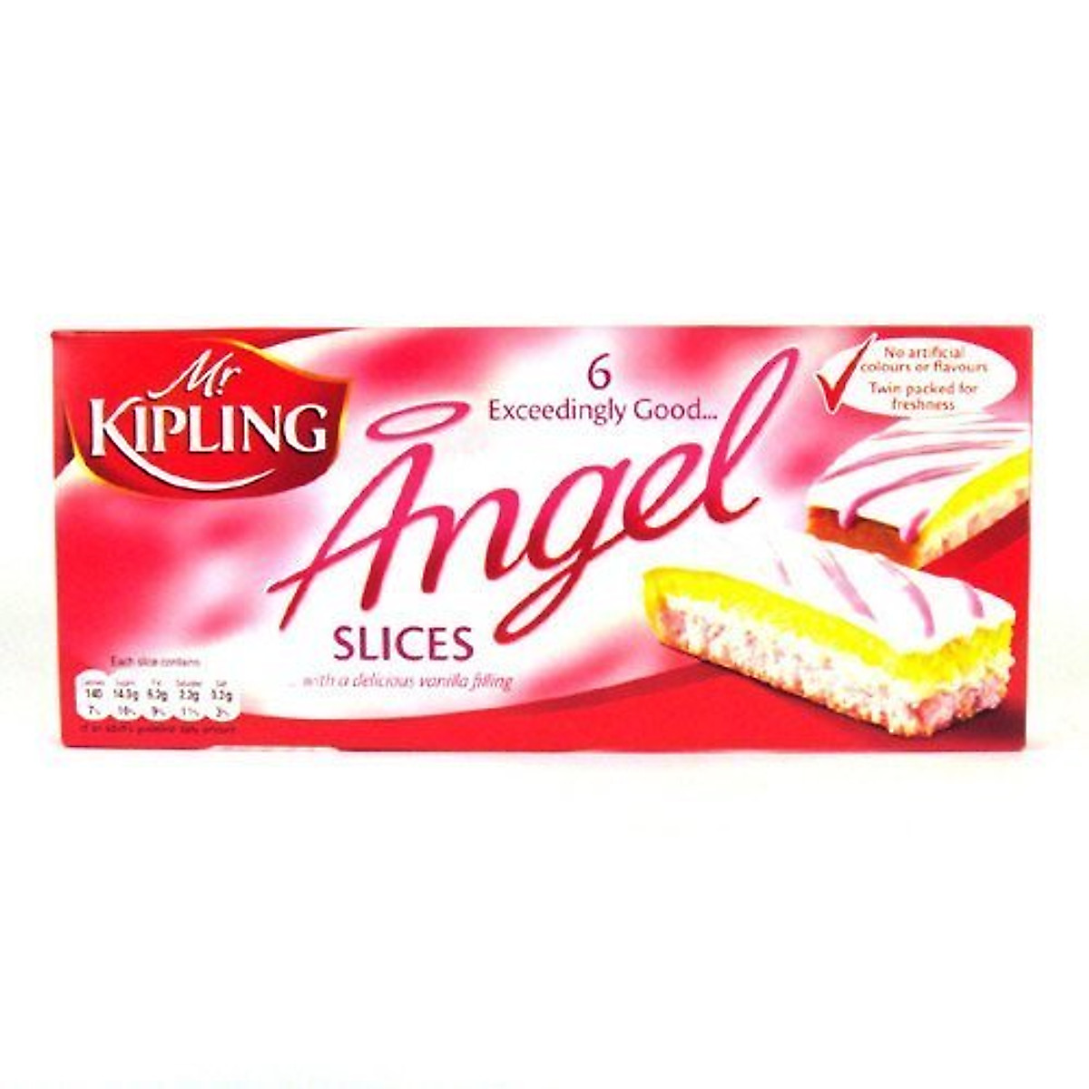 Mr Kipling Cakes - Angel Slices - 6 Pack by Mr. Kipling