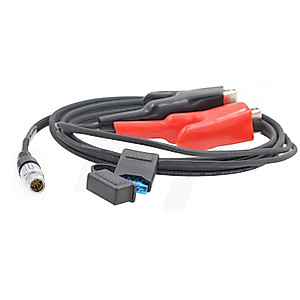 HangTon Power Cable 8 Pin for Leica Total Station TS30 TM30 GS15 CS10 Car Battery Alligator Clips 1.8M 15A Fused