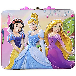Disney Princess 48pc Puzzle Tin - Lunch Tin Box ( 7.75" x 6.50" x 3.25")