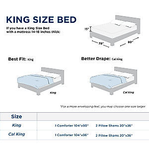 Bedsure King Size Comforter Set - Warm Taupe Soft Bedding for All Seasons, Cationic Dyed Bed Set, 3 Pieces, 1 King Size Comforter (104"x90") and 2 Pillow Shams (20"x36"+2")