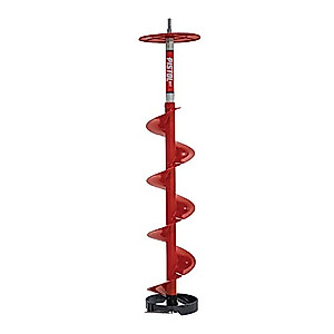 Eskimo 35600 Pistol Bit 8" Ice Auger Drill Adaptive Ice Auger Weighs only 3.9 Pounds, Centering Point, Redrills Old Holes Easily Extremely Fast Cutting, 42",3-Year Warranty