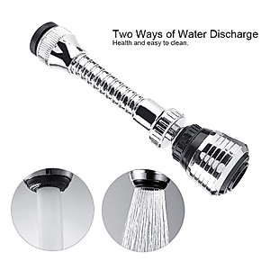 360 Degree Swivel Sink Faucet Aerator, for Home Kitchen Bathroom Sink Tap Head (with Movable Hose Adapter Attachments),High Pressure Bathtub Nozzle Rotate Replacement
