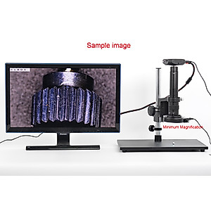 Monocular Max 300x Zoom C-Mount Glass Lens Adapter F/Industry Digital Microscope Camera Objective