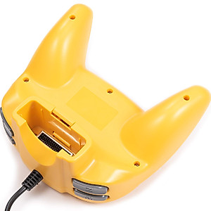 MODESLAB 2 Pack Wired N64 Controller, Gamepad Joystick Replacment Original 64 Controllers Compatible for N64 Console Upgrade [ 3D Analog Stick ] - Yellow