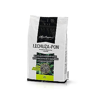 Lechuza 19561 PON Mineral Plant Substrate Potting Mix for Indoor Gardening, 6 Liter Bag, Grey