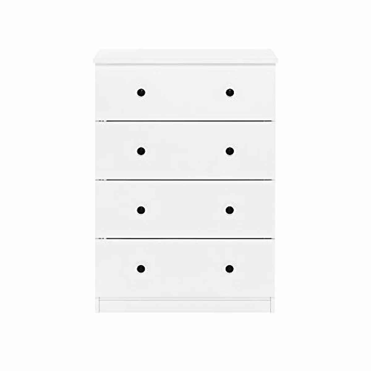 Furinno Tidur Simple Design Dresser, 4-Tier Knob, Solid White