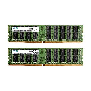 Samsung Memory Bundle with 64GB (2 x 32GB) DDR4 PC4-21300 2666MHz RDIMM (2 x M393A4K40CB2-CTD) Registered Server Memory