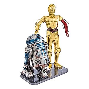 Fascinations Metal Earth Star Wars R2-D2 and C-3PO 3D Metal Model Kit Box Set