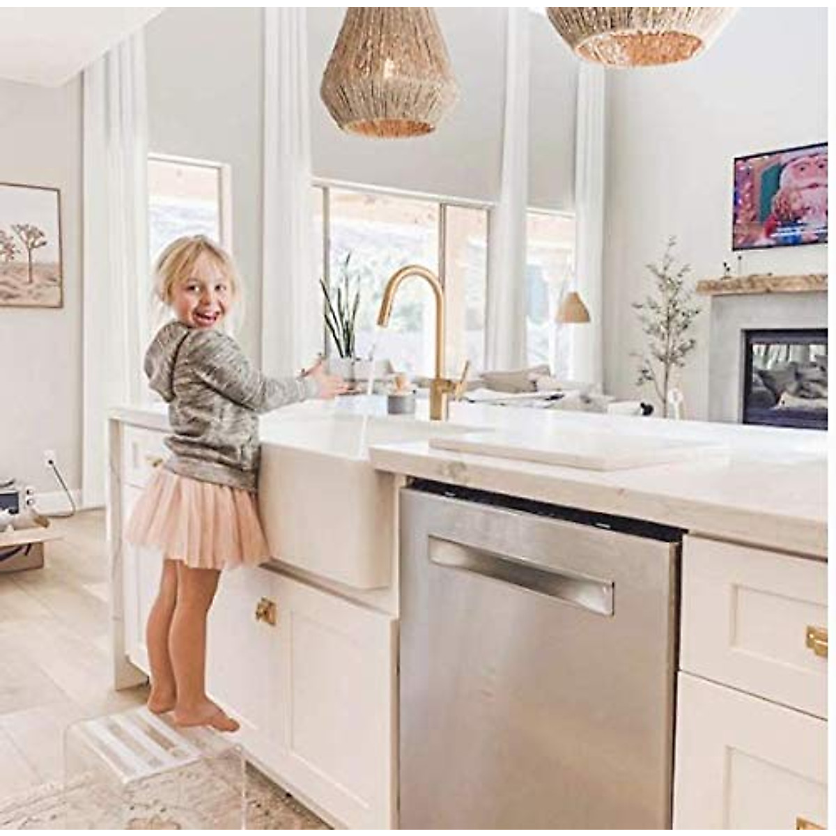 James Reese Baby Tippy Toe - Kids' Acrylic Step Stool