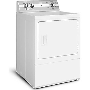 Speed Queen DC5003WE 27" Electric Dryer with 7 cu. ft. Capacity, Galvanized Cylinder, Reversible Door, 220 CFM Exhaust Fan, in White
