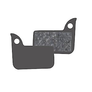 SRAM Disc Brake Pads - Organic Compound, Steel Backed (Quiet), Monoblock, SRAM Hydraulic Road, Level A1 (2017-2019)
