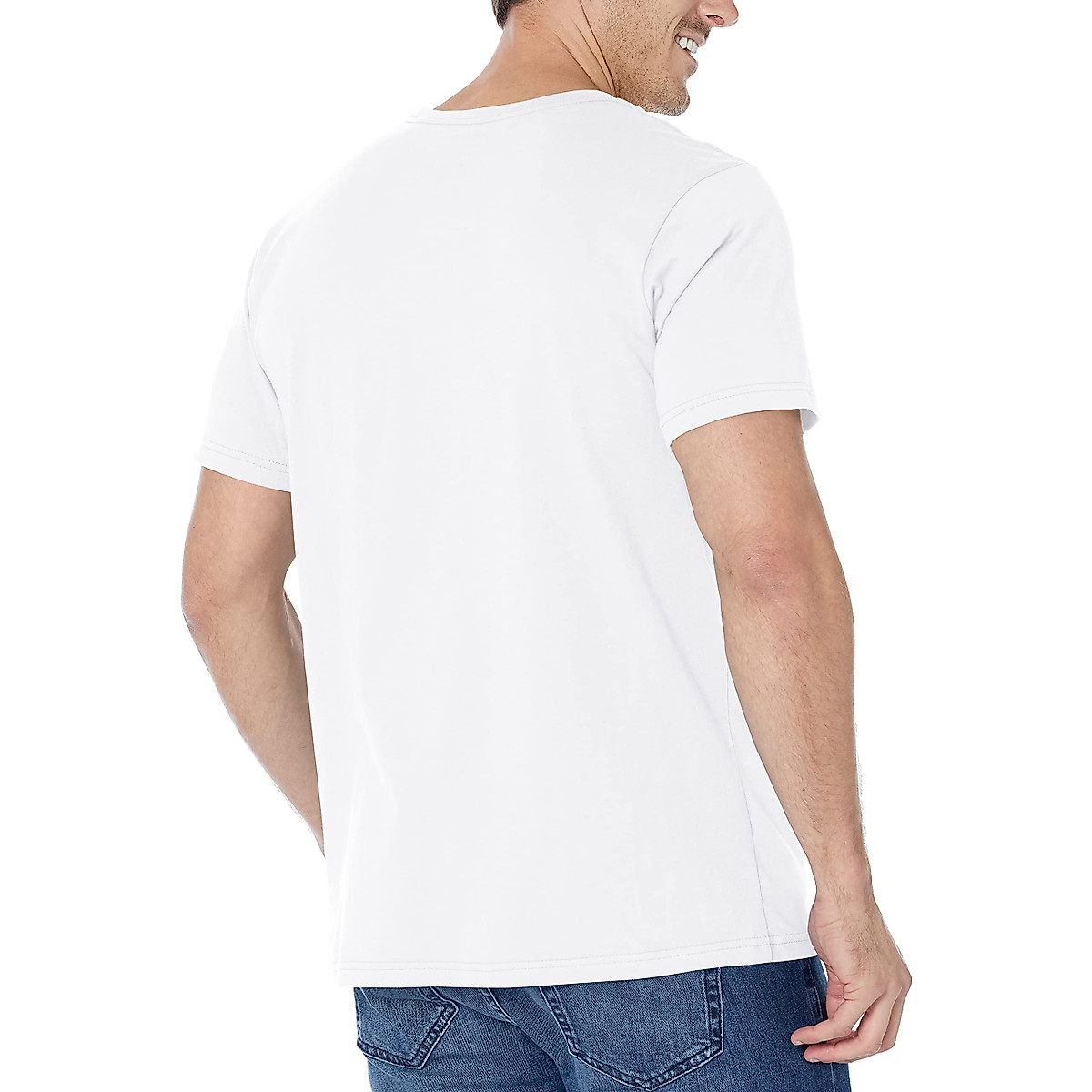 RVCA Men's Graphic Short Sleeve Crew Neck Tee Shirt, Balance Box/White, Large