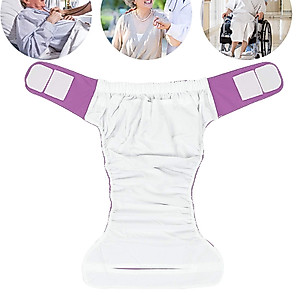 Joyzan Adult Cloth Diaper, Reusable Washable Nappy Cover Men Incontinence Care Leak Proof Pant Waterproof Adjustable Underwear Breathable Wrap Protection Disability Seniors Elderly Women Patients Teen
