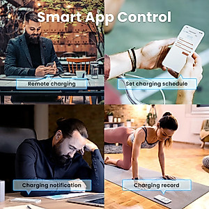 maXpeedingrods Level 2 EV Charger 40A, WiFi Electric Vehicle Charging Station, 240V J1772 Smart Wall EVSE 16 to 40 Amp Adjustable, IP65 UL Listed & Energy Star, 24ft Cord & Nema 14-50 Plug