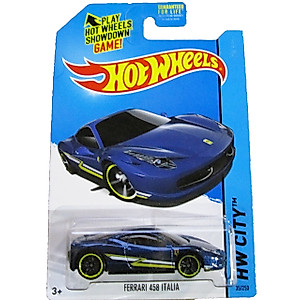 Hot Wheels - 2014 HW City 35/250 - Speed Team - Ferrari 458 Italia (blue)