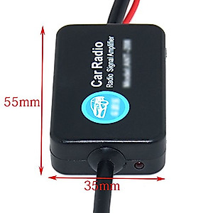 Auto Wayfeng WF® 12V Car Radio Signal Amplifier Antenna Auto Antenna Booster for Car Radio Antenna