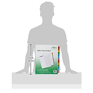 Office Essentials 11677 Table 'n Tabs Dividers, 26-Tab, Letter