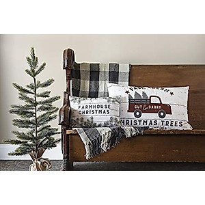 Primitives by Kathy 39798 Farmhouse Style Throw Blanket, 50 x 60-Inches, Buffalo Check