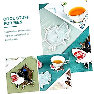 BESPORTBLE Epoxy Mold Animal Resin Molds Crystal Tray Jewelry Tray Silicone Molds for Resin Coaster Cup Mat Resin Molds Silicone Soap Making Cup Mat Mold DIY Coasters Molds Cup Pad Mold Round