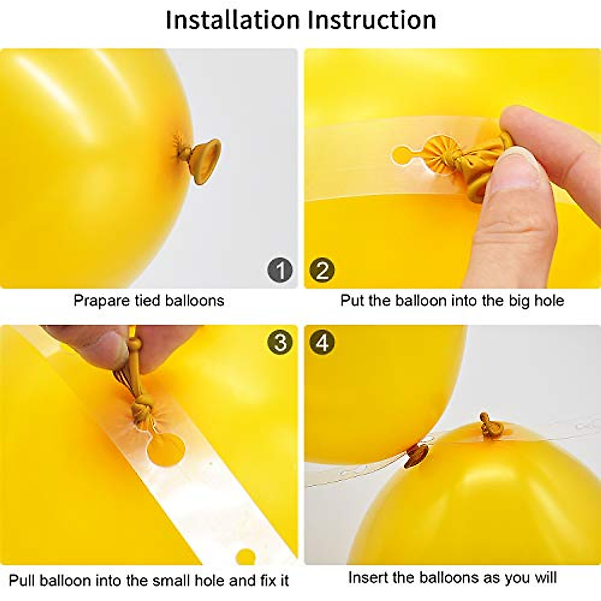 IDAODAN Balloon Arch Decorating Strip Kit, Reusable 32Ft Balloon Tape Strips, 2pc Tying Tool,200 Dot Glue,2 Roll Ribbon & 20pc Flower Clips for Party Wedding Birthday Festival Anniversary DIY Decorations