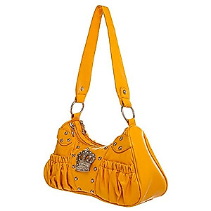 Handbags For All Crown Inspired Hobo Shoulder Handbag