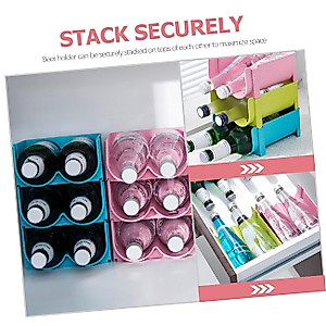 3Pcs can rack refrigerator drink organizer soda can holder refrigerator can organizer fridge beer rack wine fridge drink fridge beer storage organizer office plastic bottle drinks
