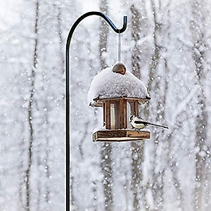 BEAU JARDIN 4 Pack Shepherd Hook 37 inch 2/5 inch Thick Premium Heavy Duty Rust Resistant Shepards Garden Outdoor Hanging Plants Hanger Light Lanterns Mason Jar Wind Chimes Wedding Black BG17401