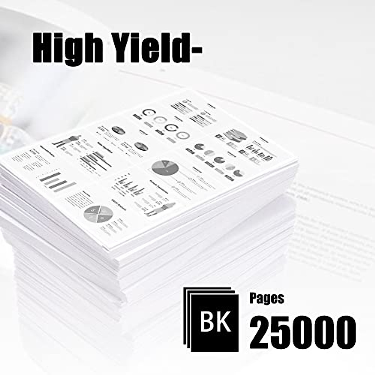 DOPHEN 3 Pack 841993 (MP 3554) Toner Cartridge - Black (25,000 Pages) Compatible Replacement for Ricoh MP 2554 3054 3554 Printers