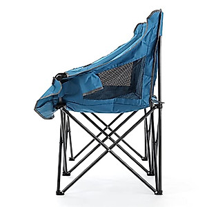 ARROWHEAD OUTDOOR Portable Folding Double Duo Camping Chair Loveseat w/ 2 Cup & Wine Glass Holder, Heavy-Duty Carrying Bag, Padded Seats & Armrests, Supports up to 500lbs, USA-Based Support