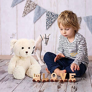 HyDren 2 Pack Plush Bear Stuffed Animals 18 Inch Cute Stuffed Bear Cuddly Bears Plush for Graduation Children's Day Birthday Baby Shower Party Favor Gifts