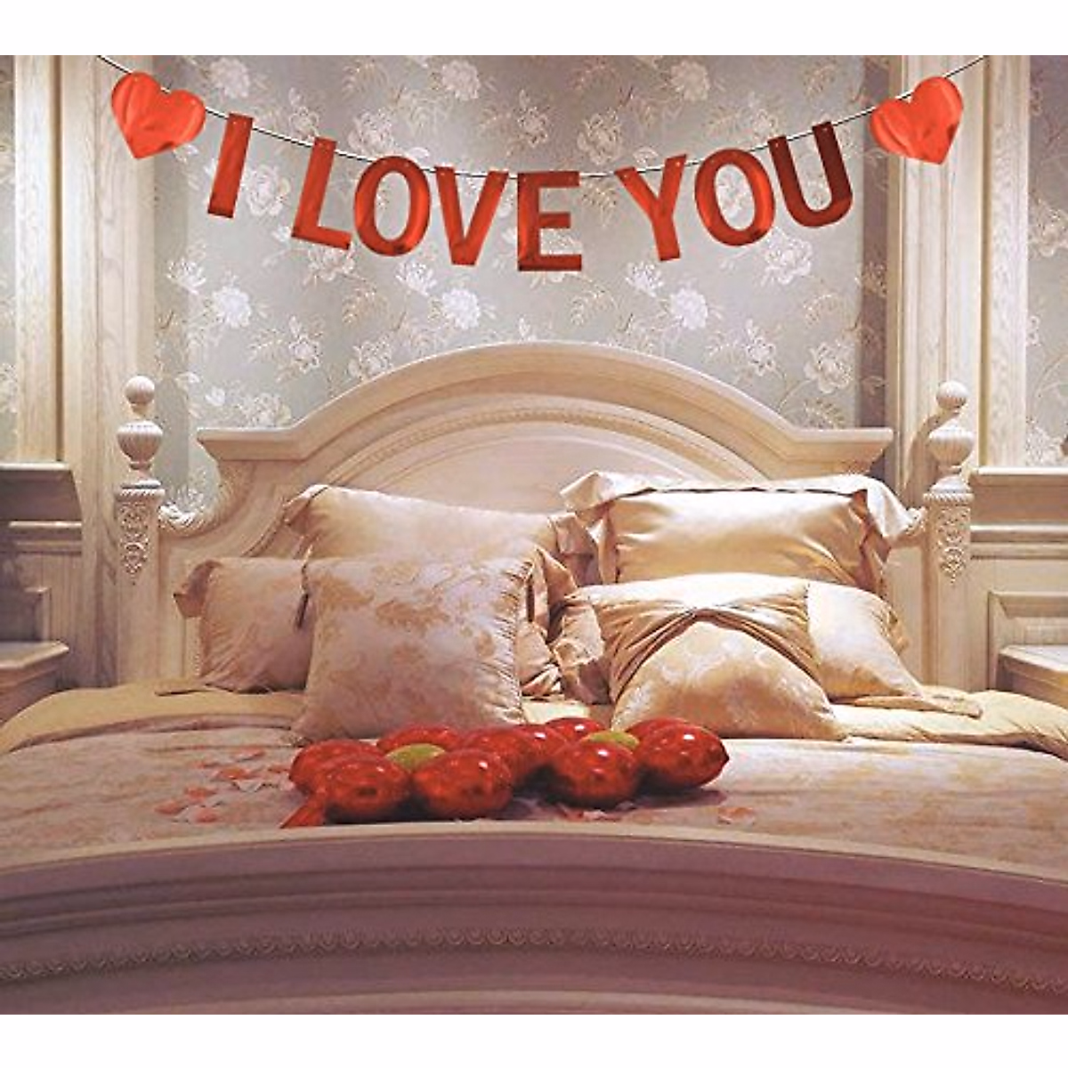 CODE FLORIST I LOVE YOU Banner,Valentine's Day Proposal Birthday Courtship Wedding Anniversary Bridal Party Decorations