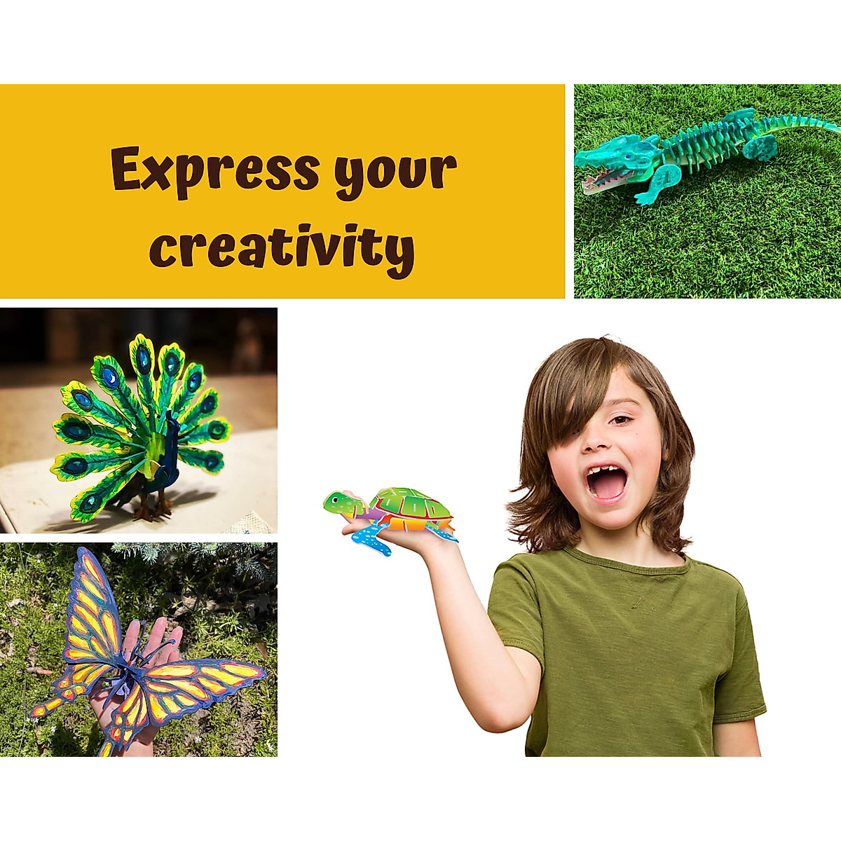 EMBRACE PLAY 3D Puzzles Set of 4| Adult Crafts | Arts and Crafts for Kids | Cool Cheap Stuff | Art Gifts | Arts and Crafts | DIY Kits for Teens - Hobby-Model-Figure-Building-Kits