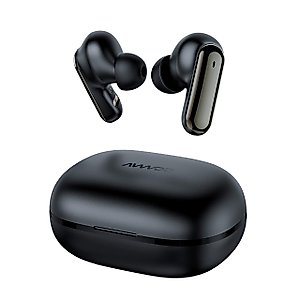 AVWOO Wireless Earbuds, Bluetooth 5.0 Earbuds with Charging Case, Touch Control/HiFi Sound/Sweatproof/Noise Cancelling/Type-C Quick Charge, True Wireless Earphones for Sports/Travel/Work