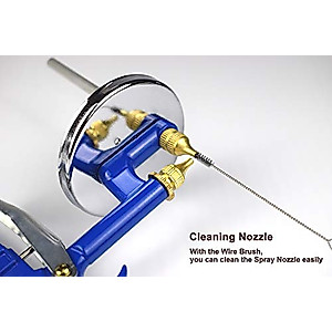 Dynastus Suction Feed Siphon Air Spray Gun for Spraying Oil-Based or Latex Paints, with Filtering and Cleaning Kits