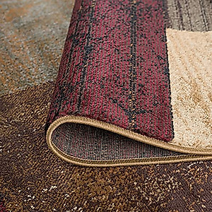 Universal Rugs 105210 Multi 5x7 Area Rug, 5-Feet by 7-Feet