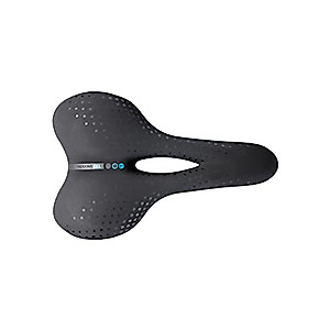 Selle San Marco Unisex – Adults BIOACTIVE Trekking Open Fit Gel Saddles, Black Suede, S