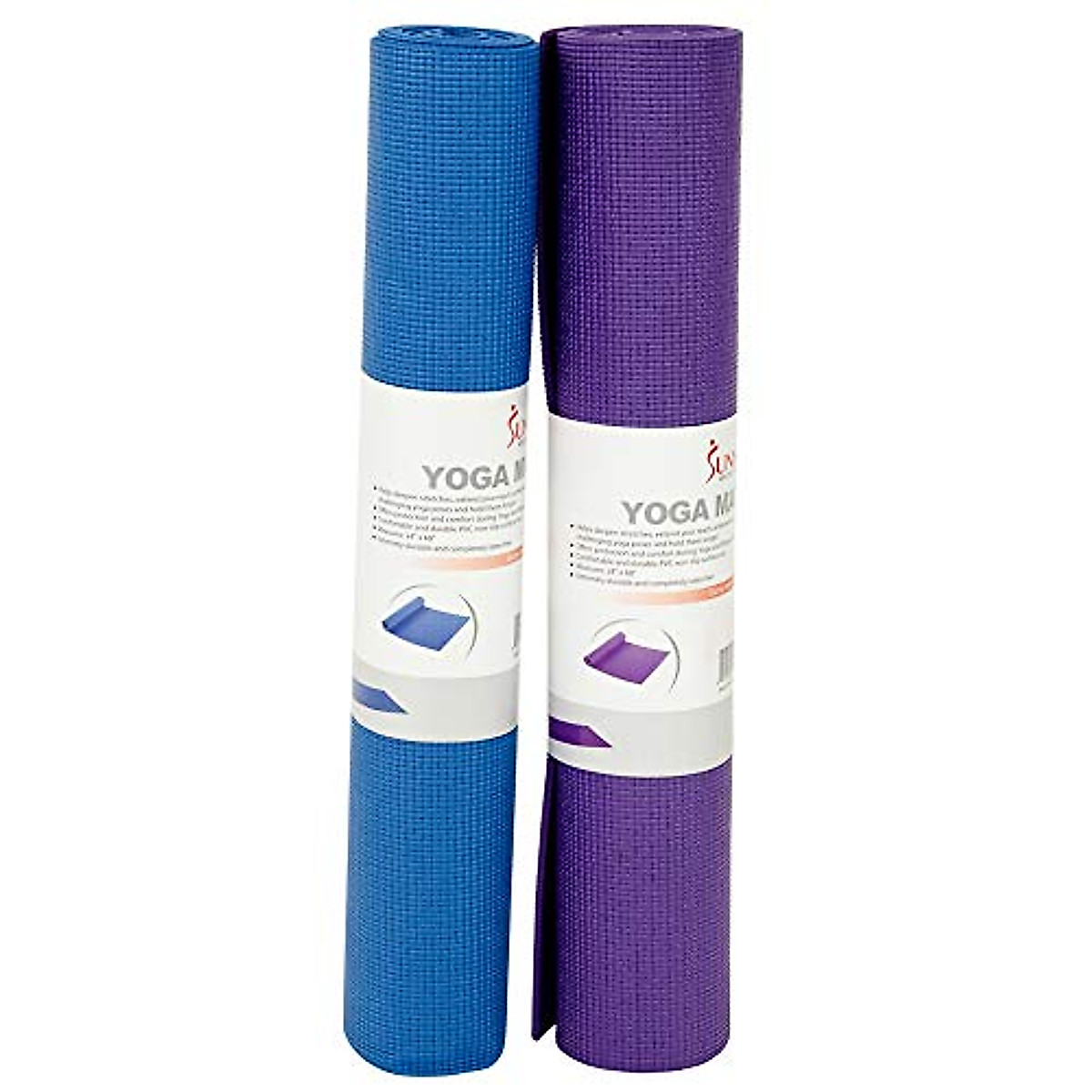 Sunny Health and Fitness Yoga Mat (Blue), Model:31