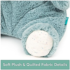 GUND Baby Oh So Snuggly Hippo Large Plush Stuffed Animal for Babies and Infants, Teal, 12.5”