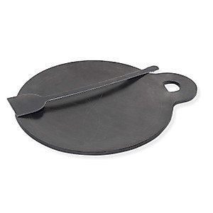 naksha Traditional Iron tawa,dosa Tawa,pan,Kallu Large Size (Black,8mm Thick) (13inch)