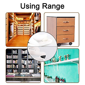 Aopin Screw Hole Stickers PVC Covers Self Adhesive, 21mm Decorative Stickers Screws Covers Caps Great for Wooden Furniture Wardrobe Cabinet Shelf Desk Plate 1 Sheet, PC-01 White