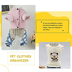 Pet Clothing Display Rack: Pet Clothing Rack Durable Clothing Racks for Hanging Clothes for Doll Pet Clothes Dress Display Rack Useful Pet Clothing Holder