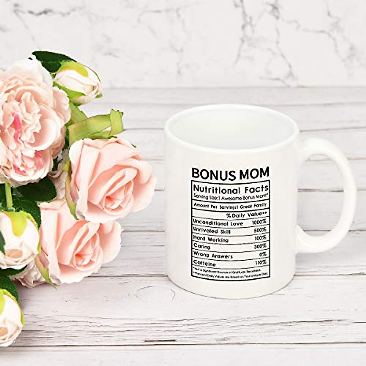 Mom Coffee Mug Mom Nutritional Facts Mugs for Mom from Daughter Son Funny Mom Coffee Mug for Mom for Women Mom Coffee Cups 11 Oz White