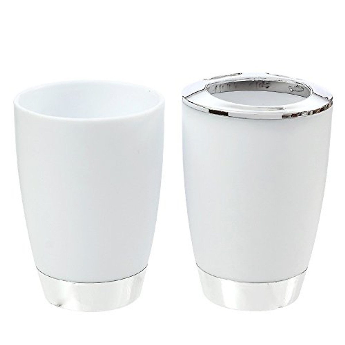 JNSM Products LLC 6 Item Bathroom Set for Toothbrush, Soap, Trash Bin, Tumbler and Toilet Brush