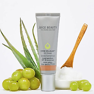 Juice Beauty STEM CELLULAR CC Cream with SPF 30 -Desert Glow, Natural-Looking Coverage, Sun Protection, Age-Defying, Skin-Perfecting Formula with Zinc SPF 30 Sunscreen-1.7 fl oz