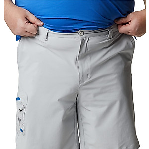 Columbia Men's Terminal Tackle Short, Cool Grey/Vivid Blue, 36